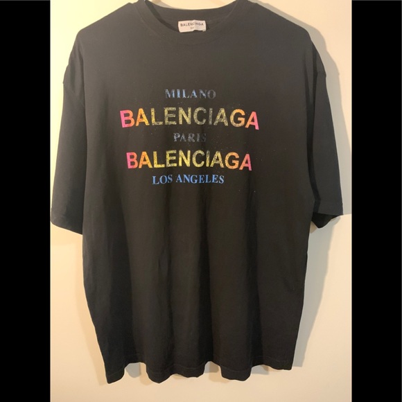 Balenciaga | Tops | Balenciaga Graphic Tshirt | Poshmark